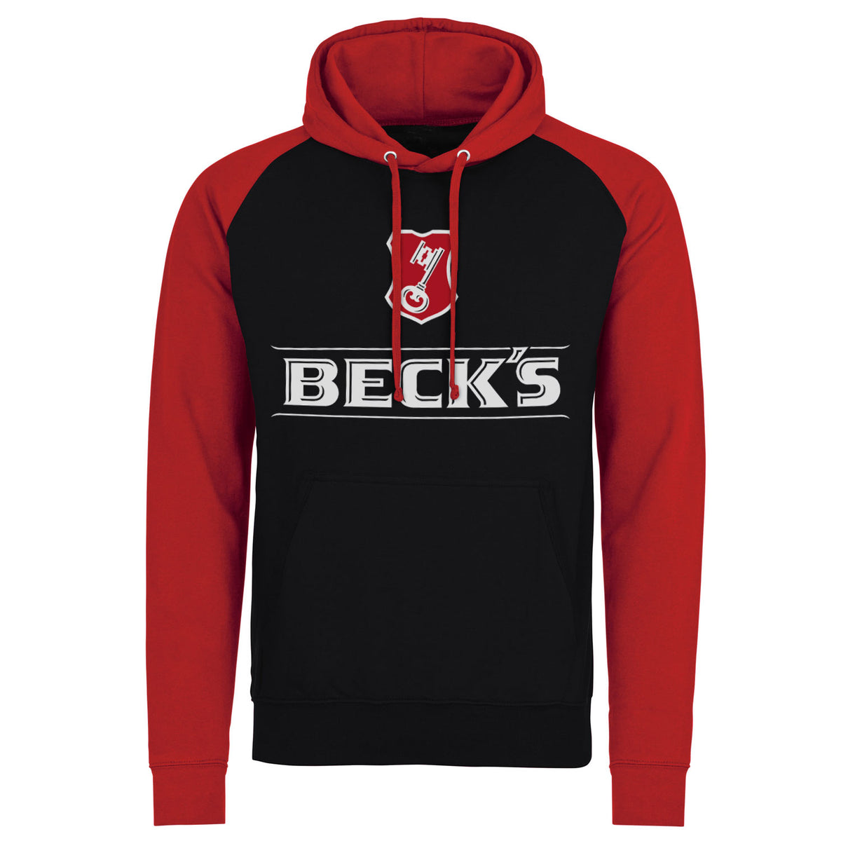 Køb Beck's: Logo Raglan Hoodie | Merchhub.dk