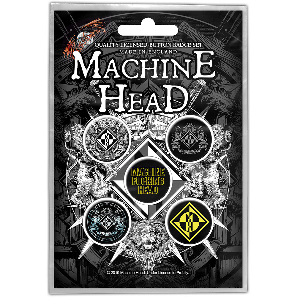 Køb Machine Head Crest Badge | Merchhub.dk