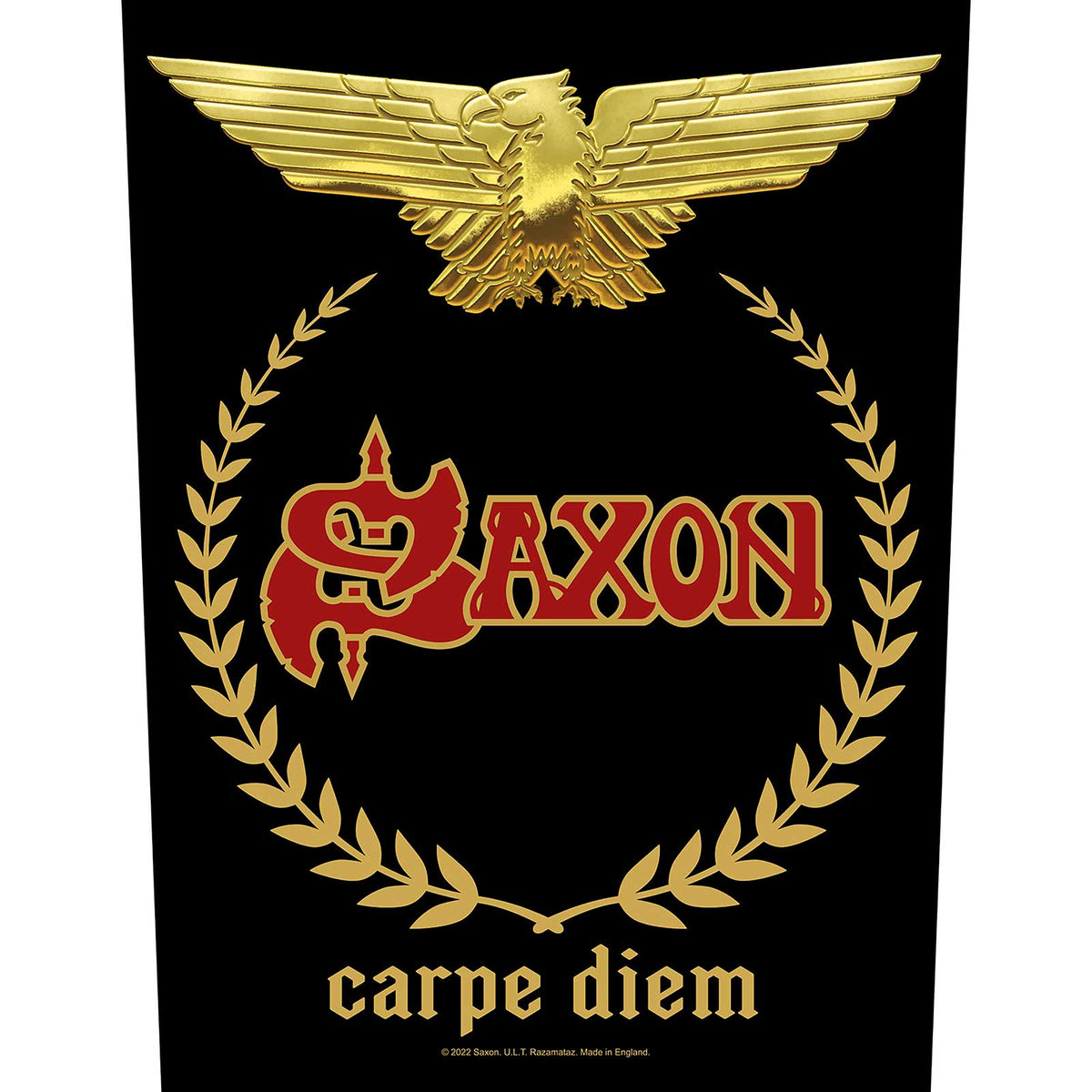 Saxon: Carpe Diem Back Patch | Merchhub.dk