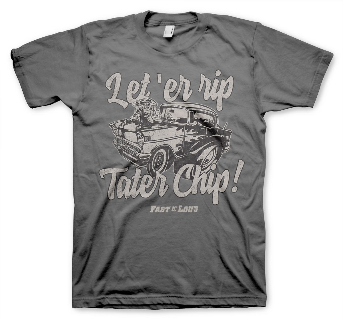 Køb Fast N' Loud: Let 'Er Rip Tater Chip T-Shirt | Merchhub.dk