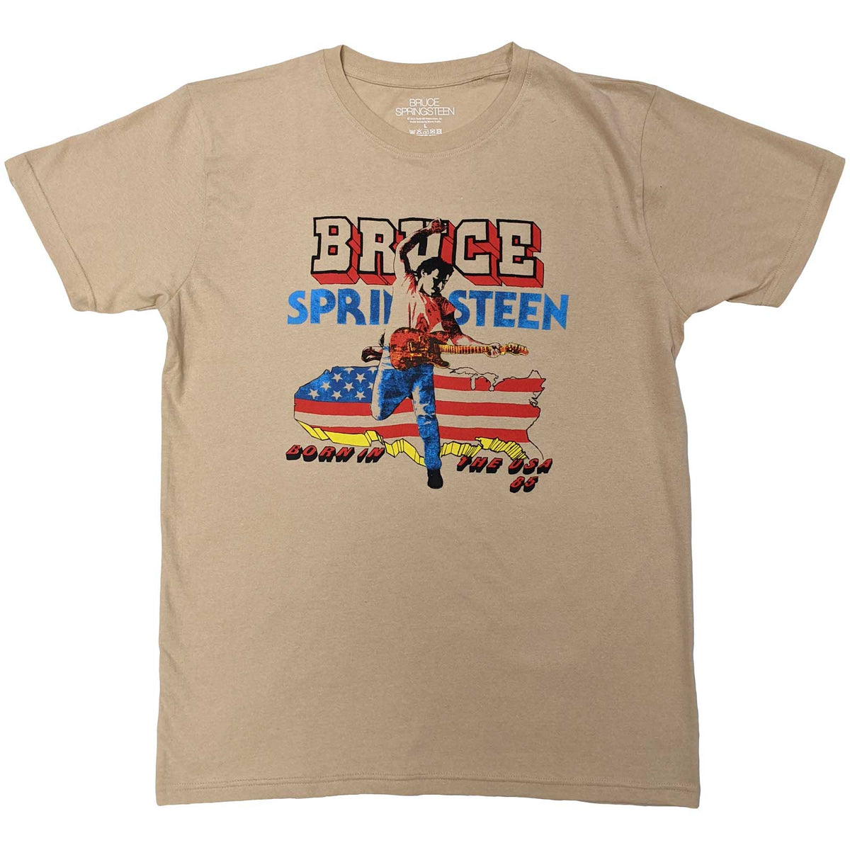 Bruce Springsteen: Born in The USA '85 T-Shirt | Merchhub.dk
