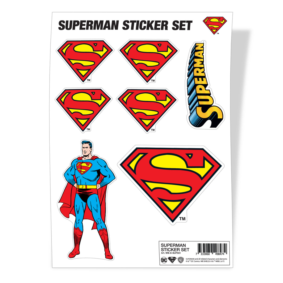 Køb Superman: Sticker Set | Merchhub.dk